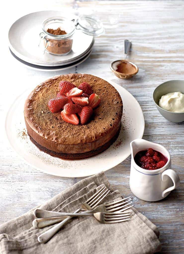 Chocolate Mudcake With Berry Sauce | Copha